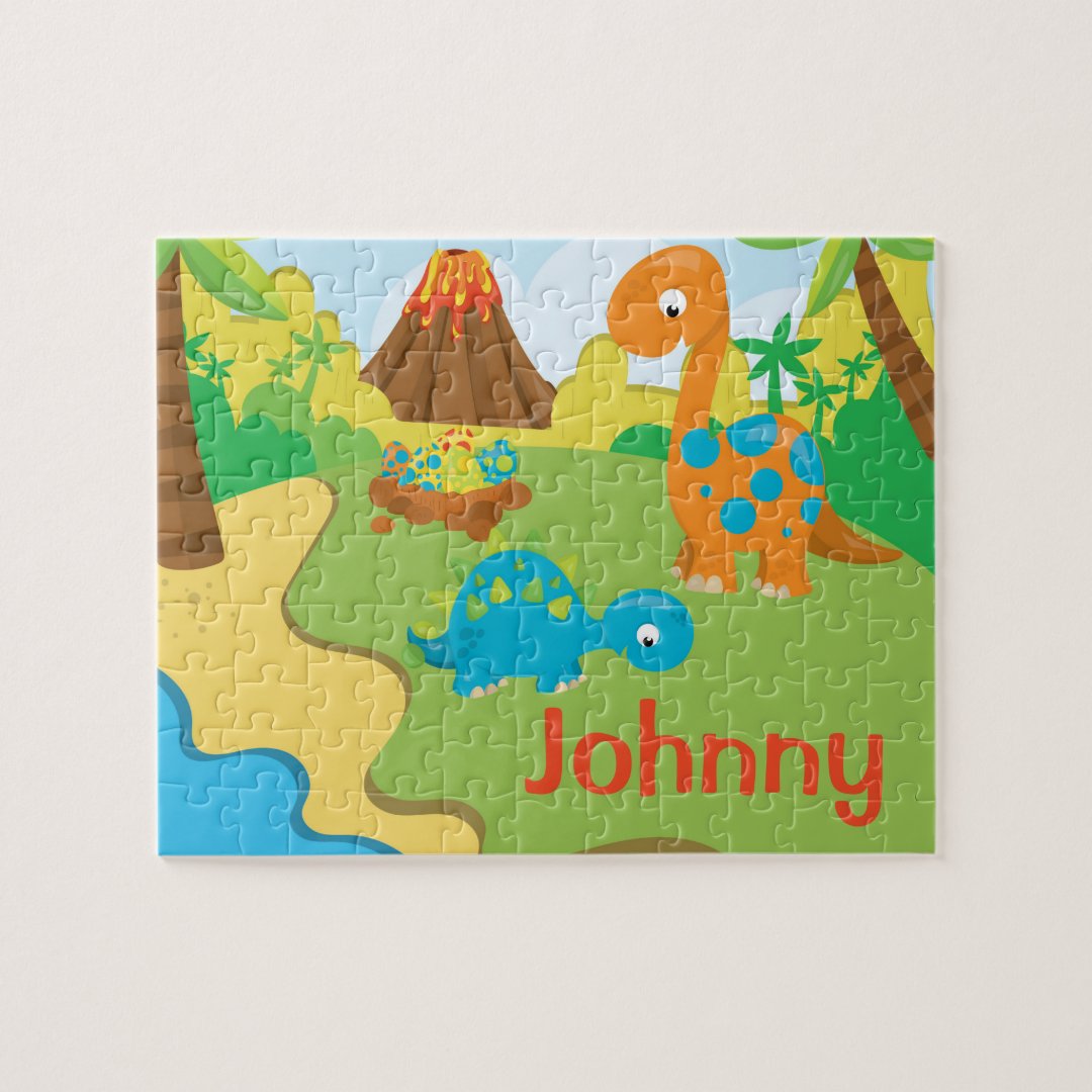 Dinosaur Personalized Name Puzzle | Zazzle