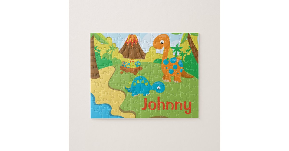 Dinosaur Personalized Name Puzzle | Zazzle
