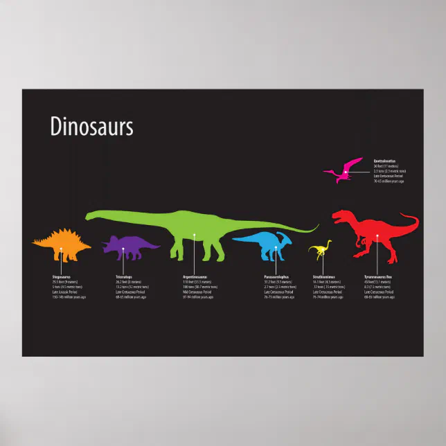 Dinosaur Poster | Zazzle