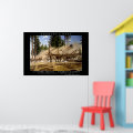 Dinosaur Poster Diplodocuments Allosaurus Greg Pau | Zazzle
