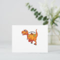 Dinosaur Pumpkasaurus Halloween Thanksgiving Holiday Postcard | Zazzle