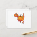 Dinosaur Pumpkasaurus Halloween Thanksgiving Holiday Postcard | Zazzle