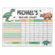 Dinosaur Reward Chart Personalized Name & Tasks Notepad | Zazzle