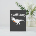 Dinosaur School Teacher Back to School Dino Lover Postcard | Zazzle