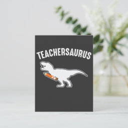 Dinosaur School Teacher Back to School Dino Lover Postcard | Zazzle