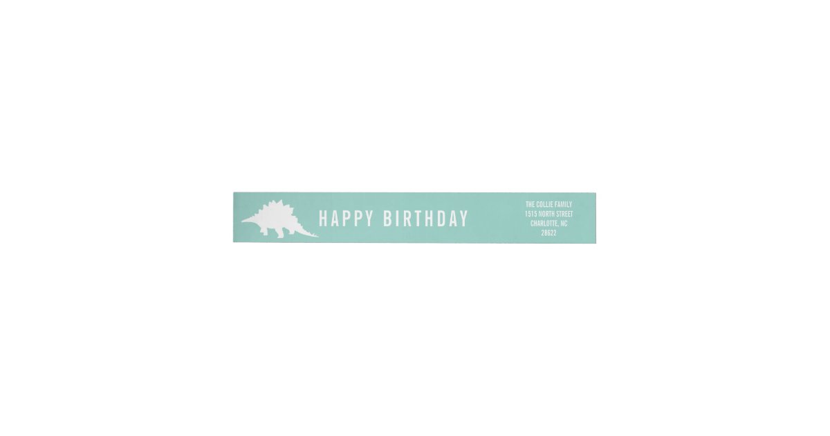 Dinosaur Silhouette Stegosaurus Address Label | Zazzle