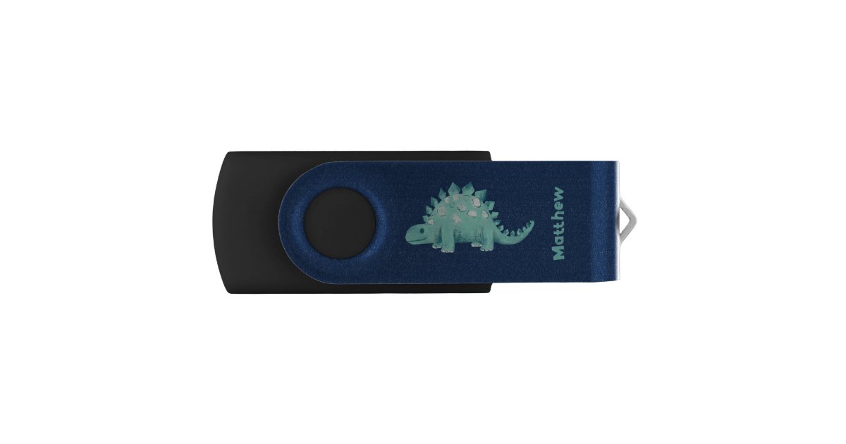 Dinosaur Stegosaurus Pattern Flash Drive | Zazzle