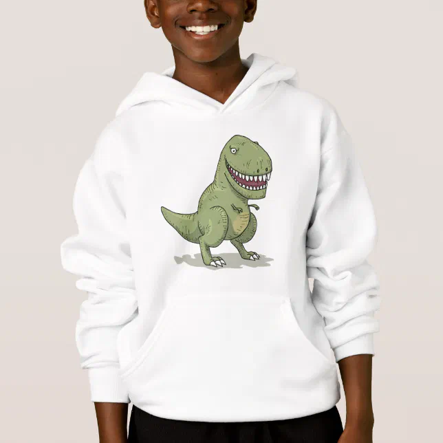 Dinosaur T Rex Cartoon Hoodie | Zazzle