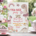 Dinosaur Tea-Rex 3rd Girl Birthday Party Invitation | Zazzle