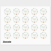 Dinosaur Thank You Sticker | Zazzle