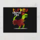 Dinosaur Thanksgiving Turkey Saurus Rex Pilgrim Postcard | Zazzle