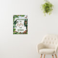Dinosaur Three Rex Welcome sign party Boy | Zazzle