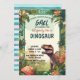 Dinosaur Turning one Boy Birthday Invitation | Zazzle