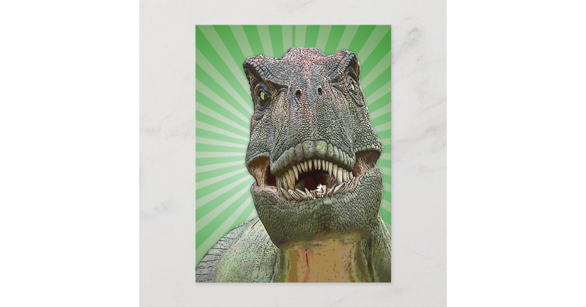 Dinosaur Tyrannosaurus rex Postcard | Zazzle