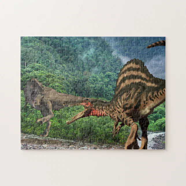 Dinosaur Tyrannosaurus Spinosaurus Jigsaw Puzzle | Zazzle