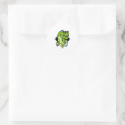 Dinosaur Weed T-Shirt T-Rex Dinosaur Stoner Classic Round Sticker | Zazzle