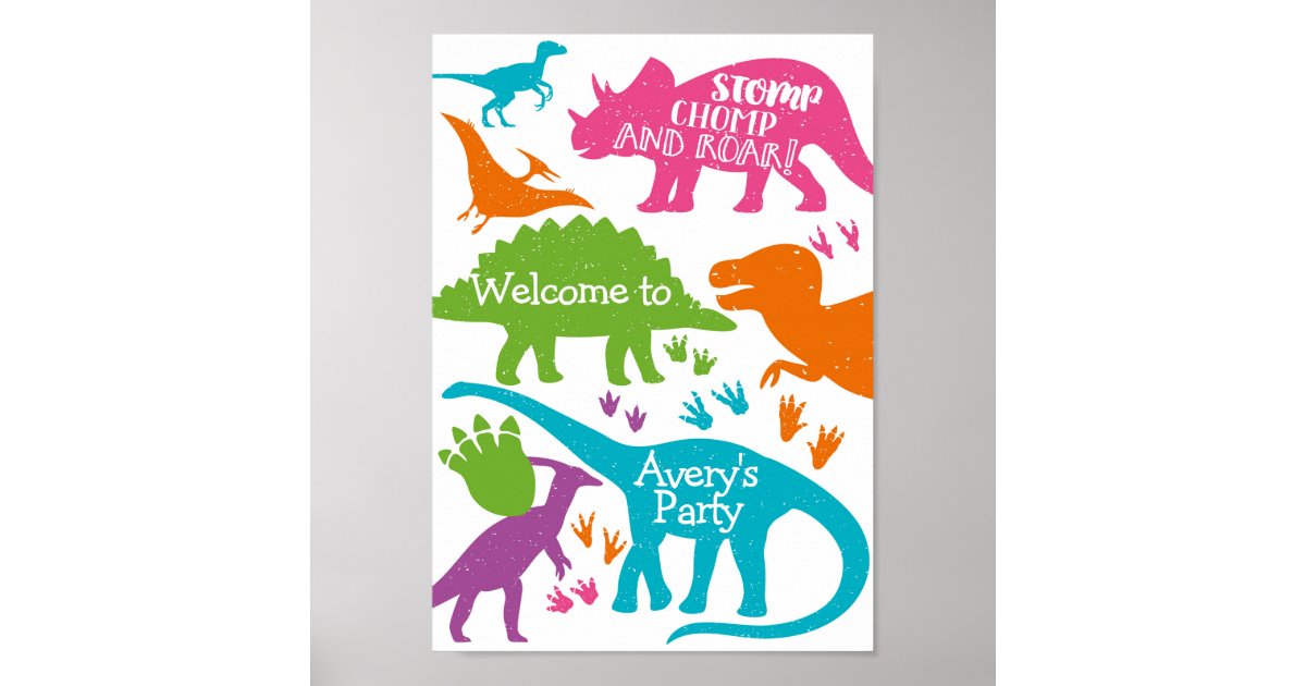 Dinosaur Welcome Sign | Zazzle