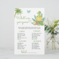 Dinosaur What's in Your Purse Baby Shower Game | Zazzle