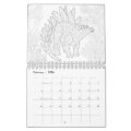Dinosaurs Coloring Pages Calendar | Zazzle