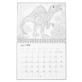 Dinosaurs Coloring Pages Calendar | Zazzle