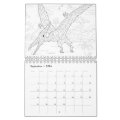 Dinosaurs Coloring Pages Calendar | Zazzle