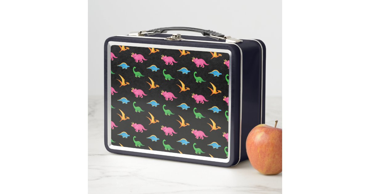 DINOSAURS METAL LUNCH BOX | Zazzle
