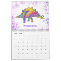Dinosaurs personalized Colorful Calendar | Zazzle