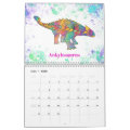 Dinosaurs personalized Colorful Calendar | Zazzle