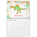 Dinosaurs personalized Colorful Calendar | Zazzle