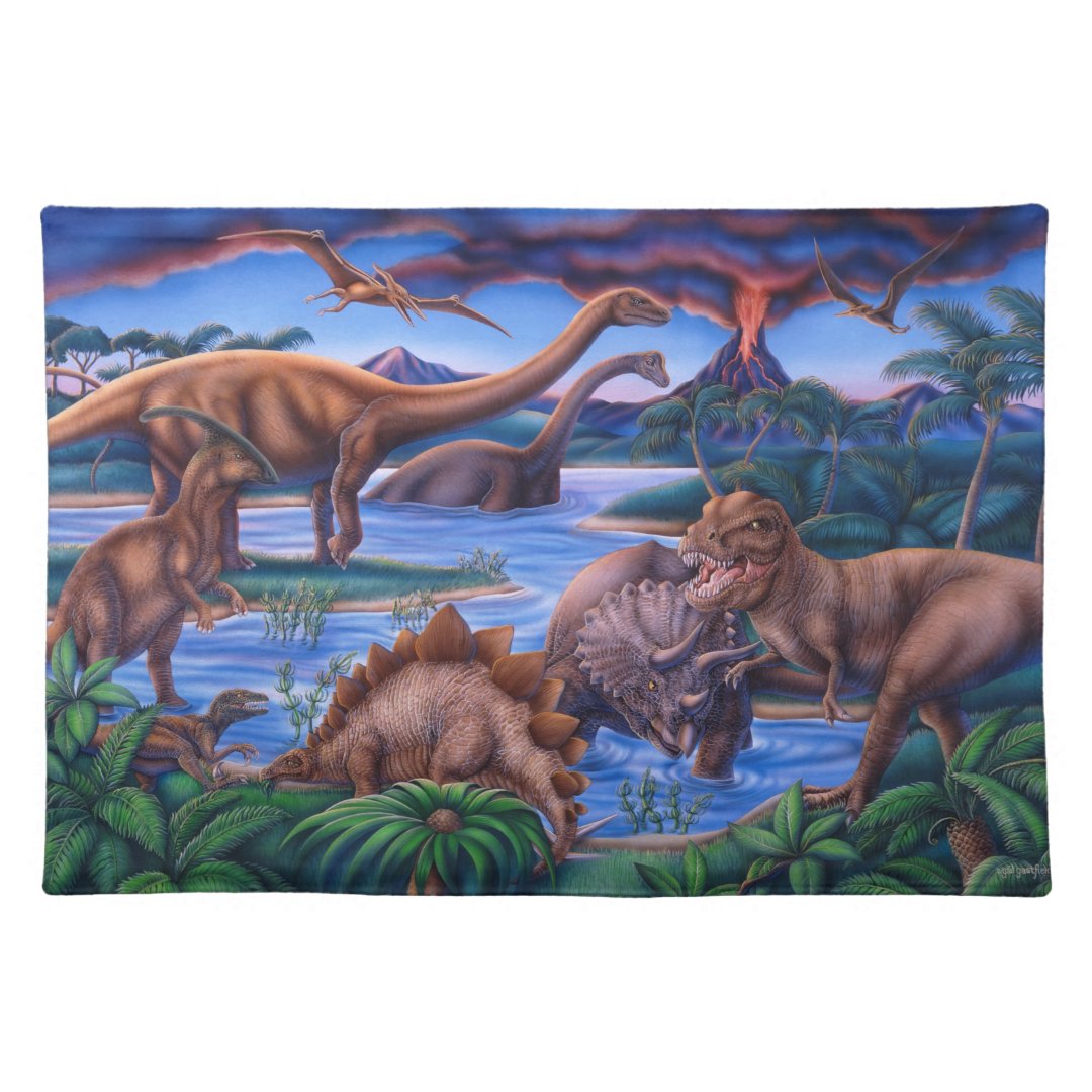 Dinosaurs placemat | Zazzle