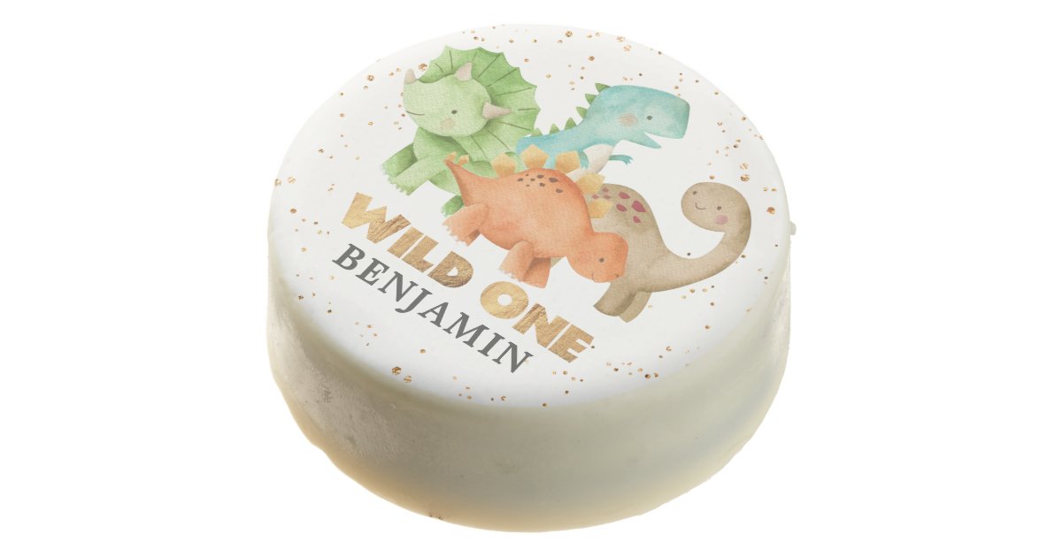 Dinosaurs Wild One Jurassic 1st Birthday Party Cho Chocolate Covered ...
