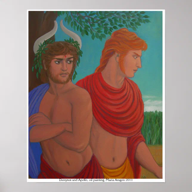 Dionysus and Apollo Poster | Zazzle