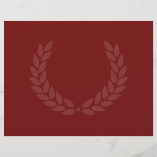 Diploma Certificate of Graduation Red 8.5x11 | Zazzle