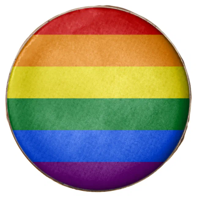 Dipped Oreo with Pride flag of LGBT | Zazzle