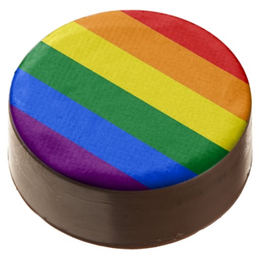 Dipped Oreo with Pride flag of LGBT | Zazzle