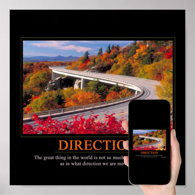 Direction Poster | Zazzle