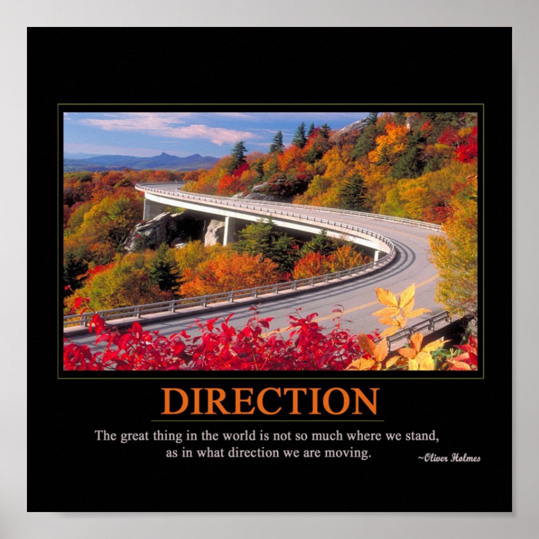 Direction Poster | Zazzle