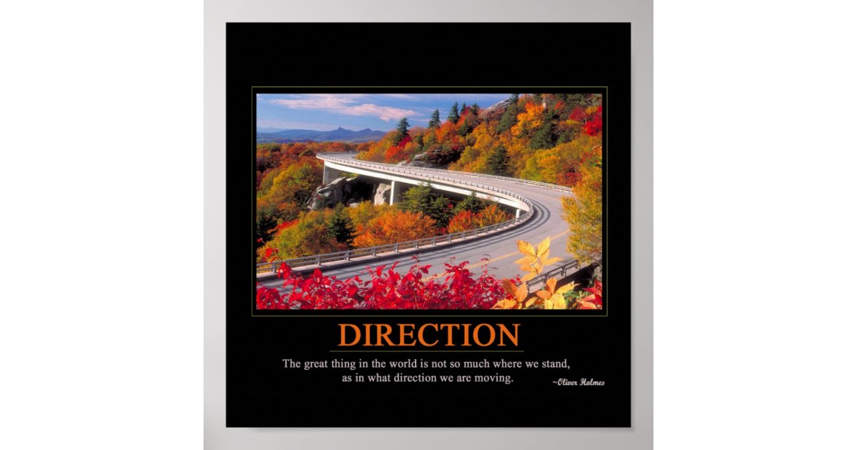 Direction Poster | Zazzle
