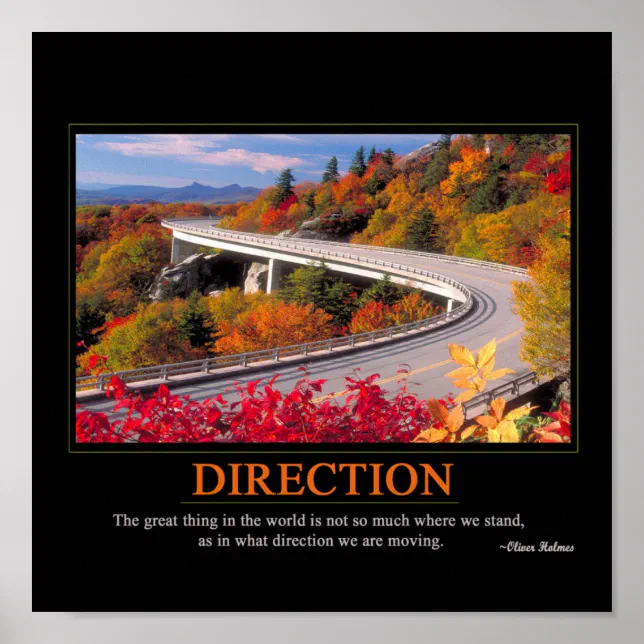 Direction Poster | Zazzle