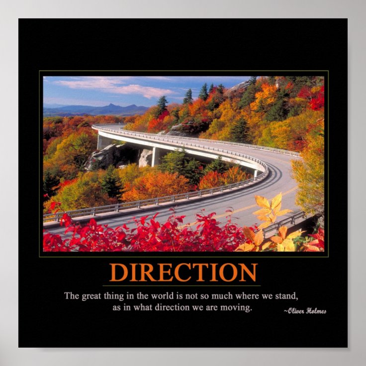 Direction Poster | Zazzle