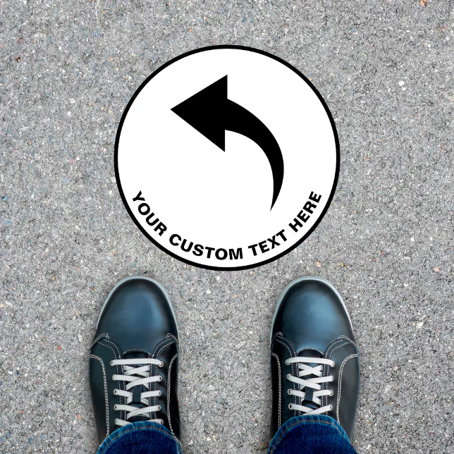 Directional Left Turn Arrow Floor Decals | Zazzle