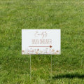 Directional Wildflower Baby Shower In Bloom Yard Sign | Zazzle