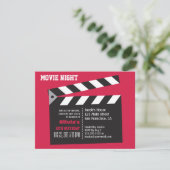 Director Board Movie Night Birthday Party Invitation | Zazzle