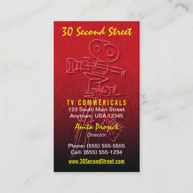 Director Business Card | Zazzle