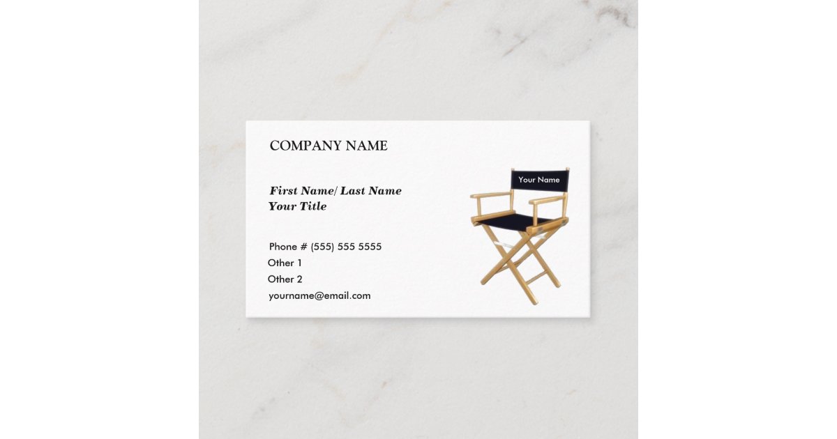 Director Business Card | Zazzle