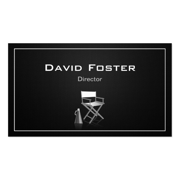 Director in film television theatrical production business card templates
