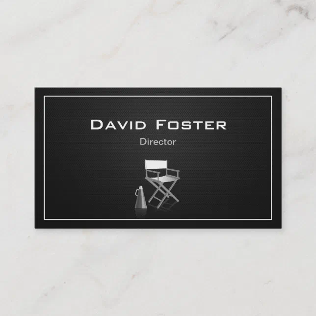 Director in film television theatrical production business card | Zazzle