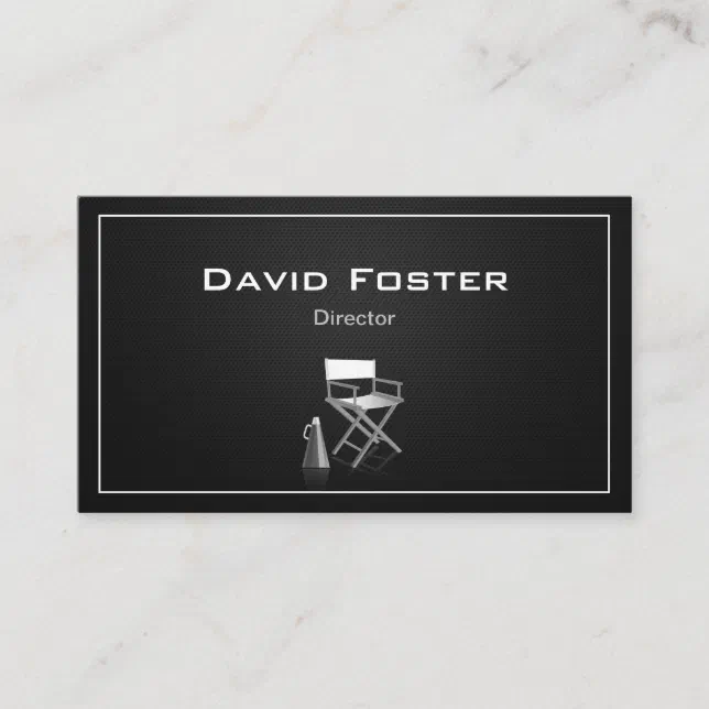 Director in film television theatrical production business card | Zazzle