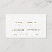Director Modern Professional Elegant White Luxury Business Card | Zazzle
