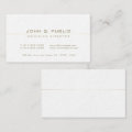 Director Modern Professional Elegant White Luxury Business Card | Zazzle